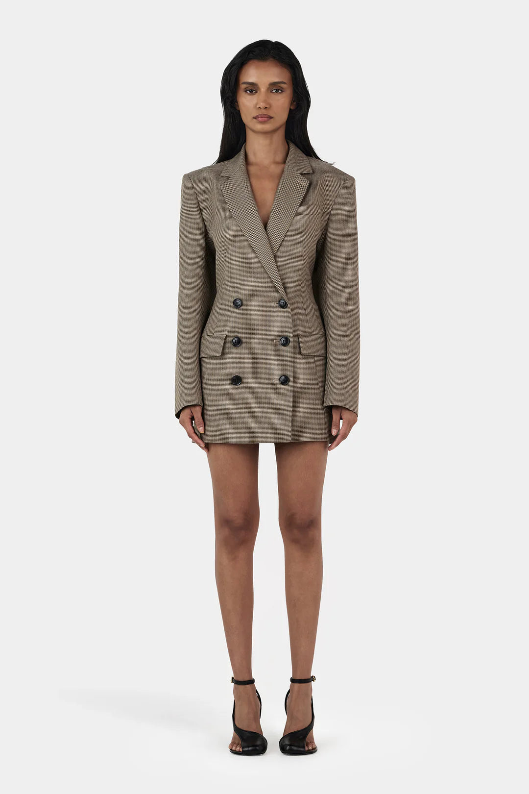 Hansel & Gretel Callum Blazer Dress - Chestnut Check